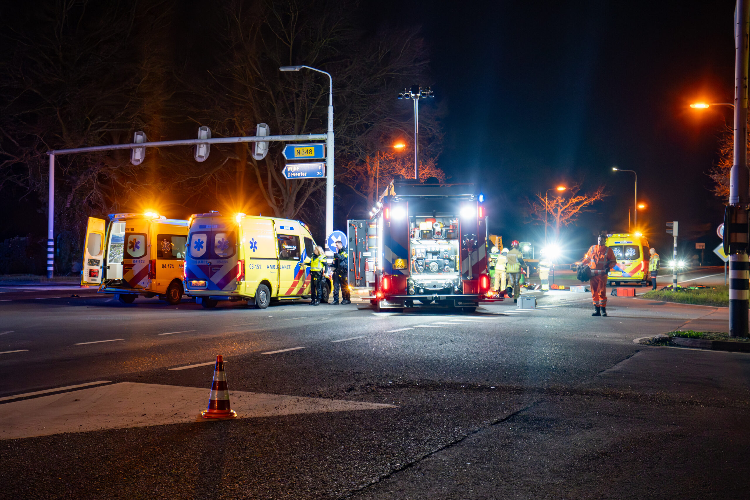 Ernstig ongeval op kruispunt Bos bij Raalte | 112 Nieuws Nederland