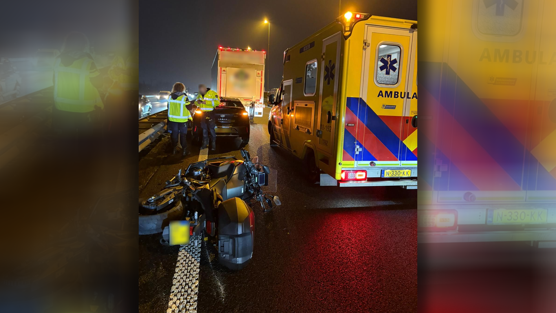 File van 80 minuten na ongeval met motorrijder | 112 Nieuws Nederland