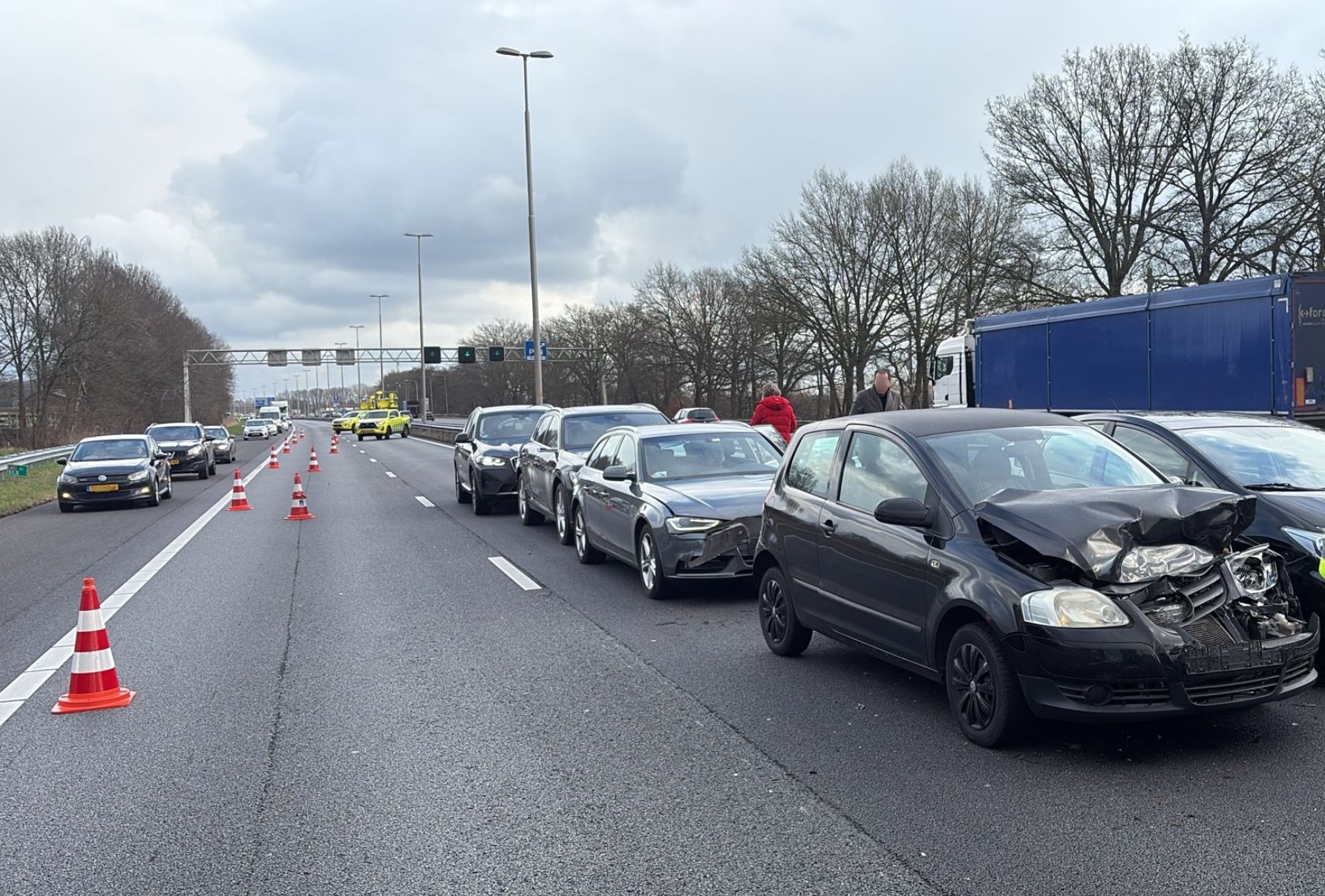 Veel vertraging na ongeval met meerdere voertuigen | 112 Nieuws Nederland