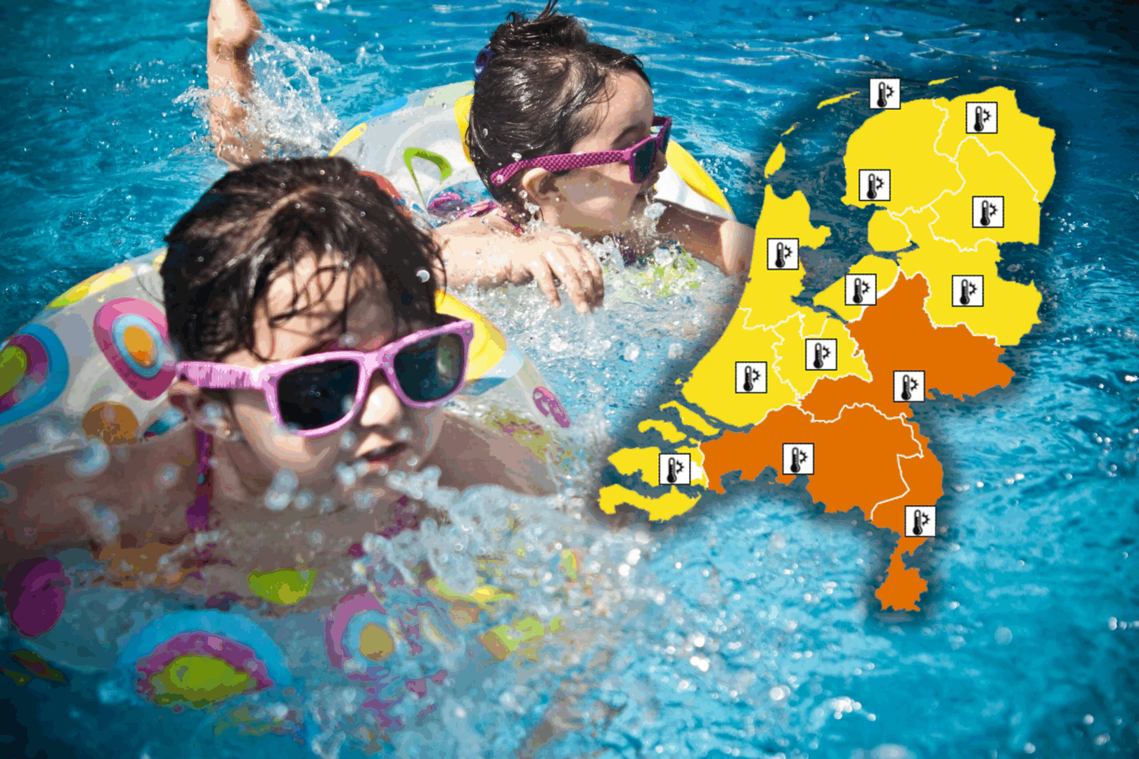 KNMI: Vanaf dinsdag code oranje in Gelderland, Brabant en Limburg ...